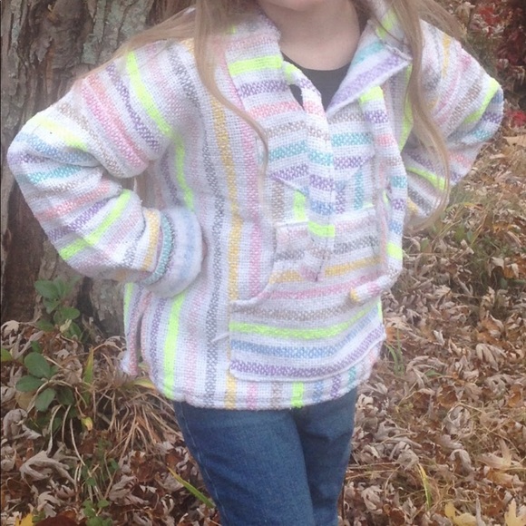 Shirts & Tops | Baja Hoodie Girls 6 Neon Drug Rug Adorable | Poshmark